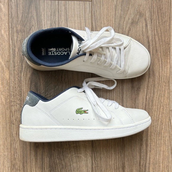 Lacoste | Shoes | Lacoste White Lace Up Sneakers 7 | Poshmark
